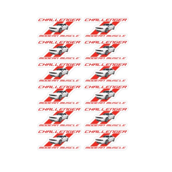 Design | Challenger Modern Muscle Laminated Vinyl Stickers 16 | Poshmark